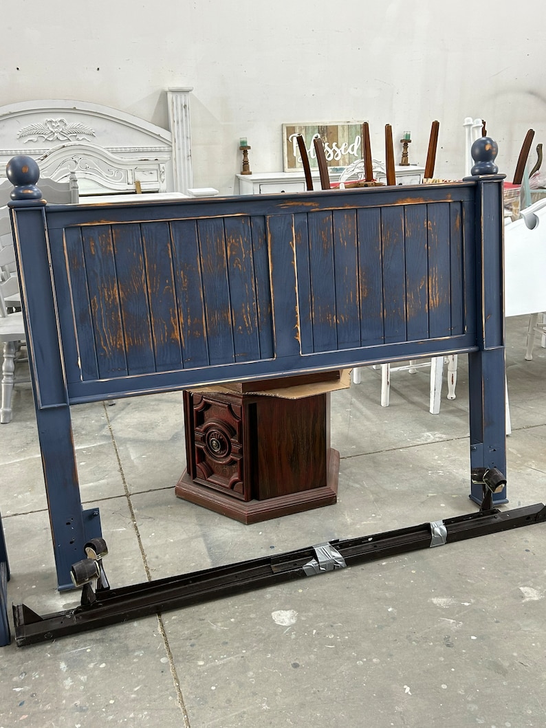 Sold! Do Not Purchase ! Shipping is Included in the Price! Midnight Blue Queen/full Headboard ...