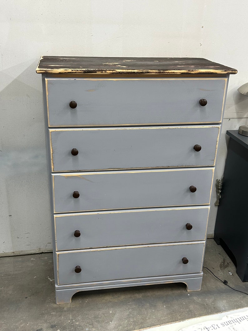 SOLD! Please Do Not Purchase! Gray Distressed/rustic /chest/nursery - Etsy