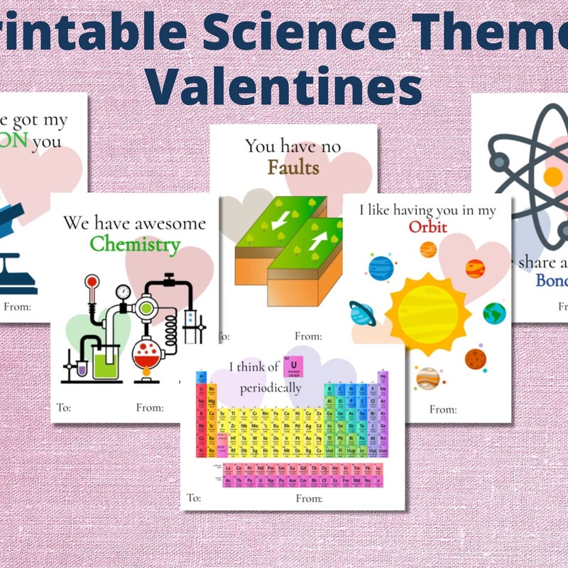 Science Valentine - Etsy