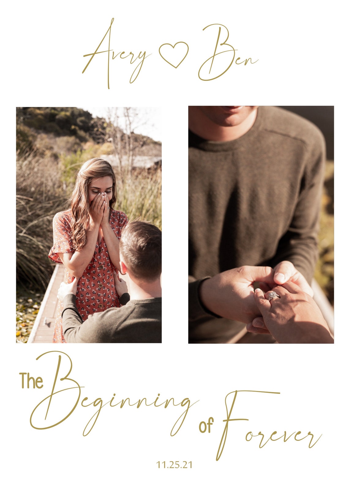 Editable Instagram Post and Engagement Announcement Card - Etsy Canada