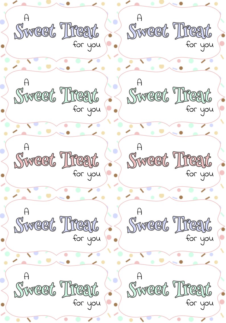 Printable 'sweet Treat Ice Cream Coupons' Edit - Etsy