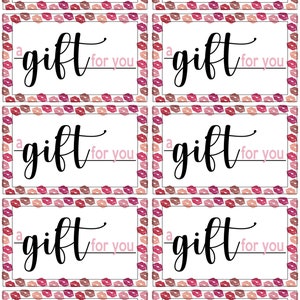 Printable A Gift for You Gift Cards | Edit, Download & Print - Etsy