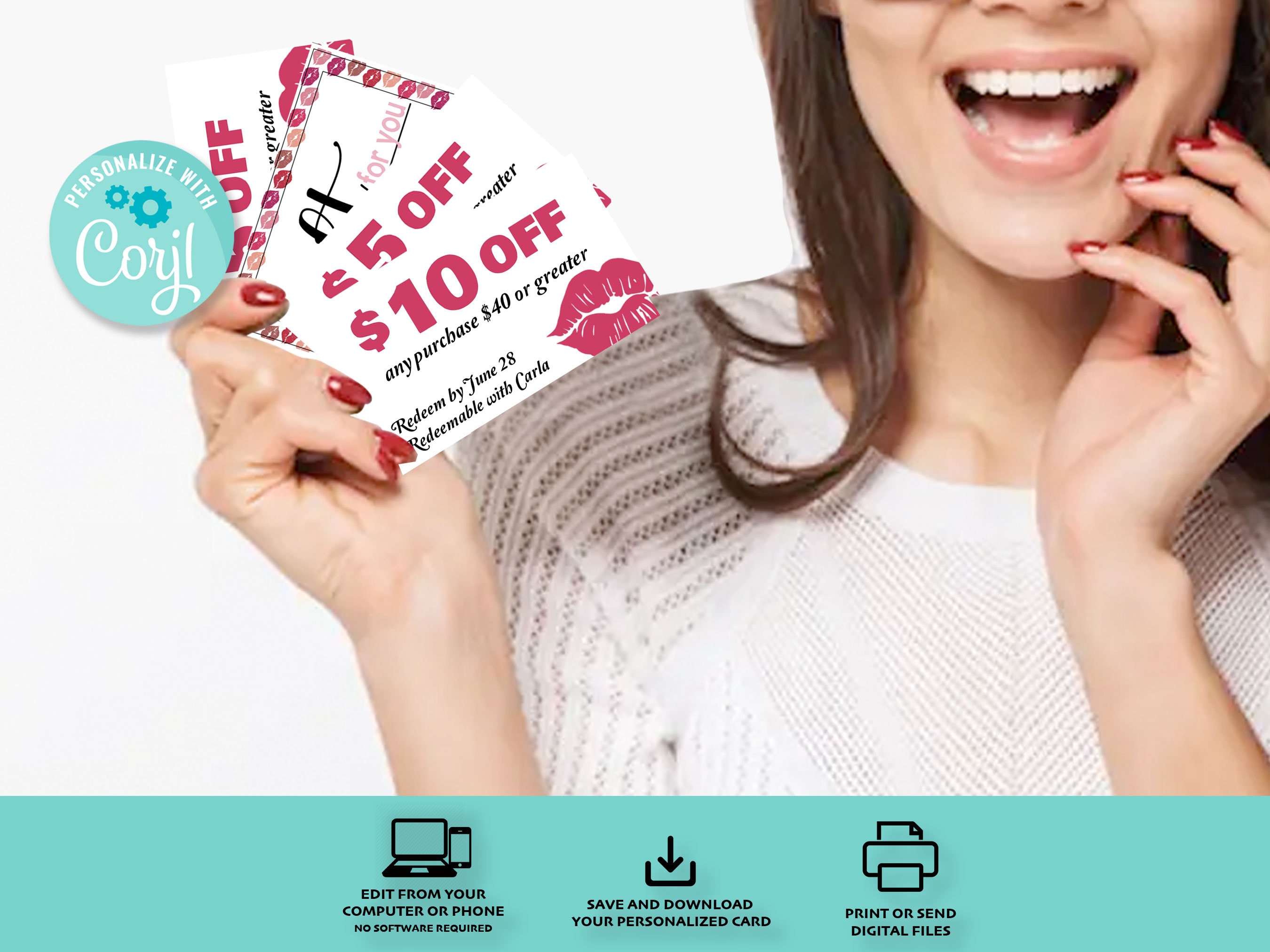 Printable A Gift for You Gift Cards | Edit, Download & Print - Etsy