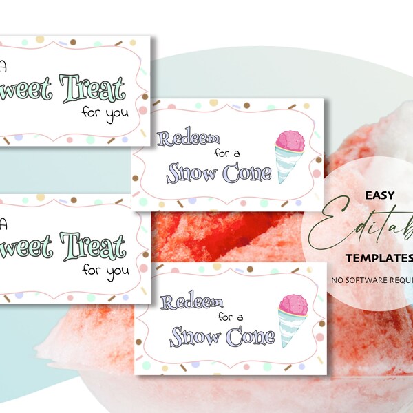 Snow Cone Menu - Etsy