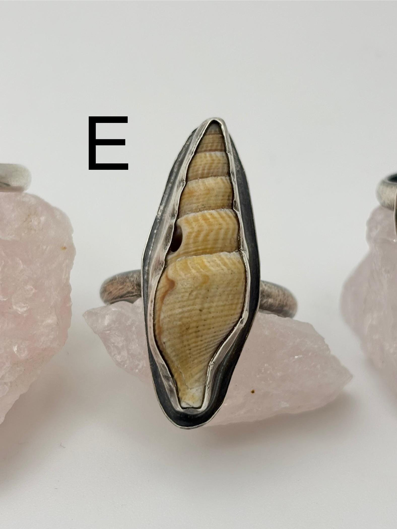 Hand-fabricated Sterling Silver Auger Seashell Ring - Etsy