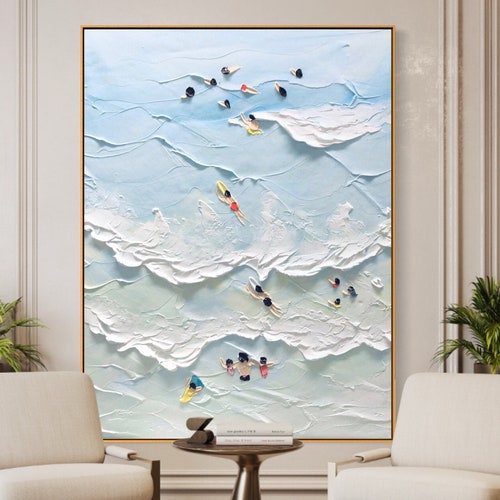 EXTRA LARGE TEXTURED Abstract Wall Art Canvas Painting Hand - Etsy