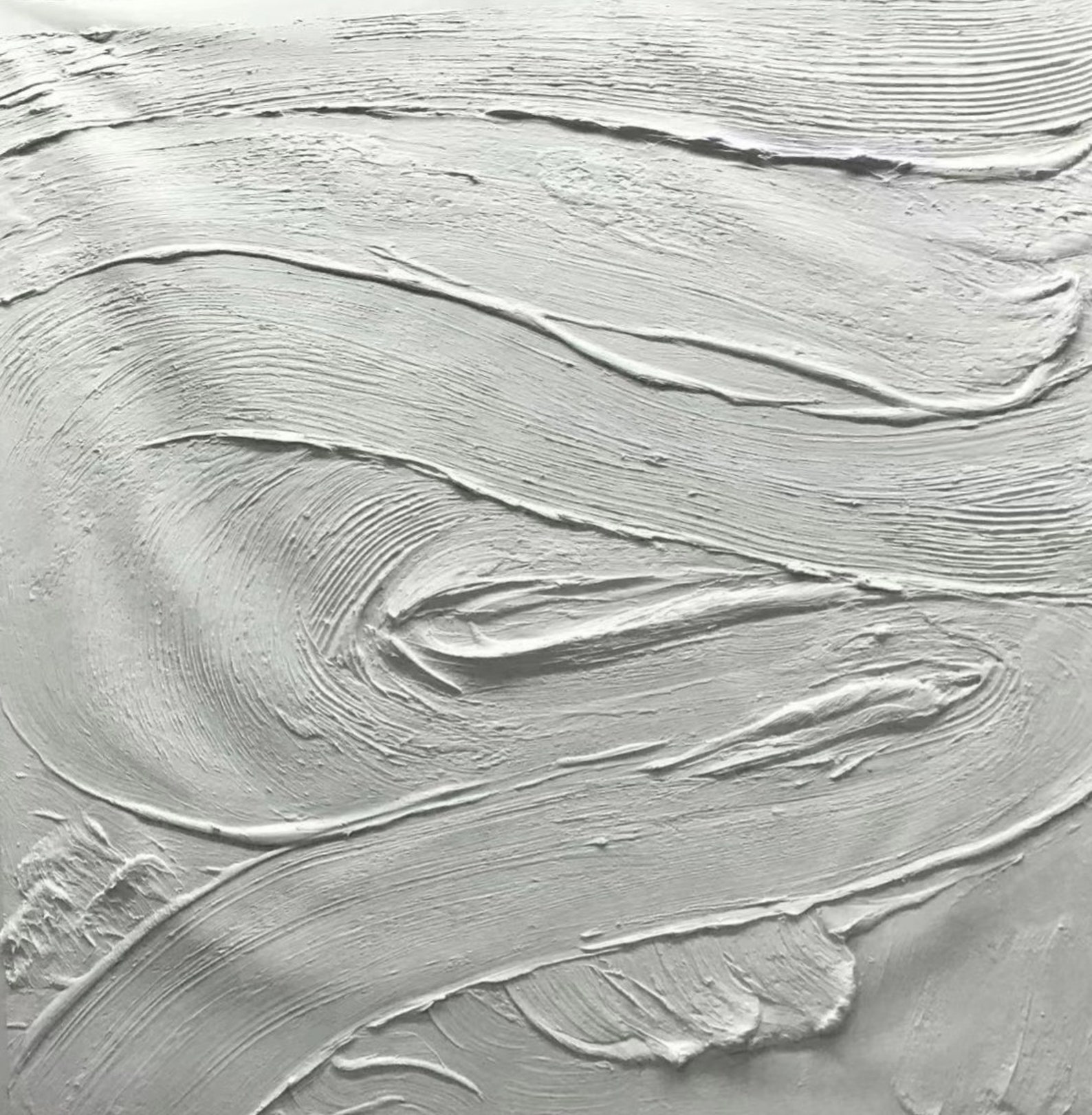 Large White Abstract Painting: Textured 3D Modern Wall Art - Etsy