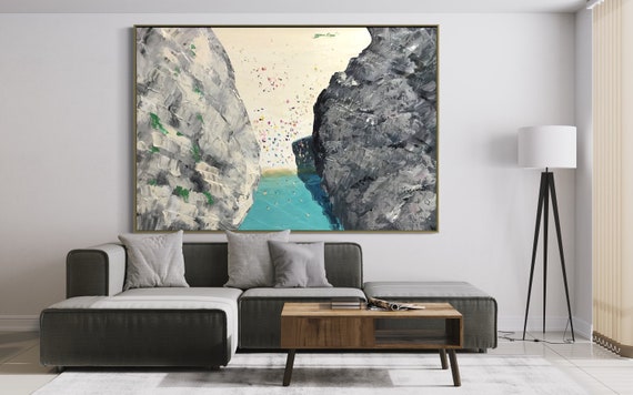 Custom Order Beach Joys Ocean Art Hand Painted Extra Large - Etsy