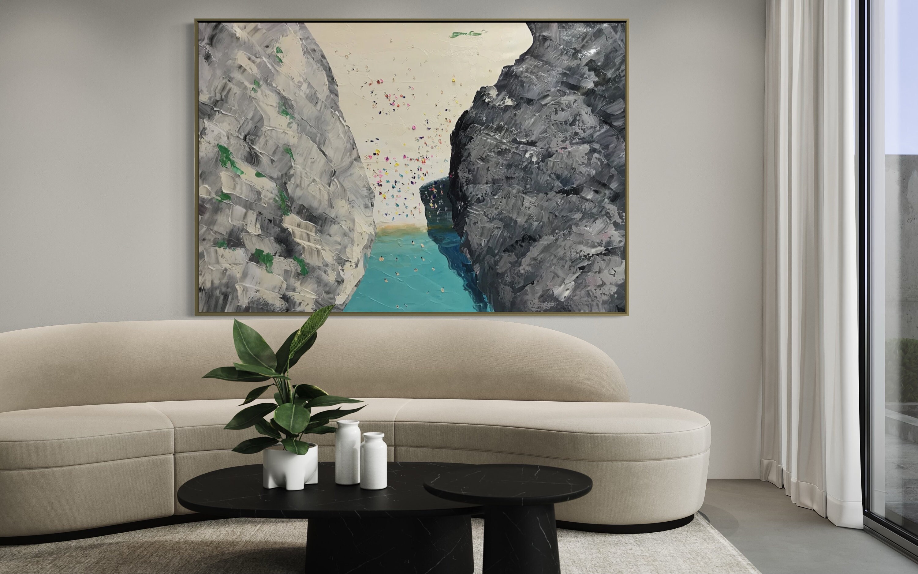 Custom Order Beach Joys Ocean Art Hand Painted Extra Large - Etsy