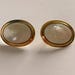 Vintage Butler Gold and White Earrings - Etsy