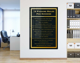 12 Fucking Rules for Success - Etsy Canada