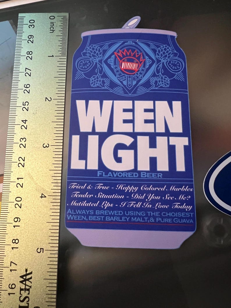WEEN Beer Can Sticker - Etsy