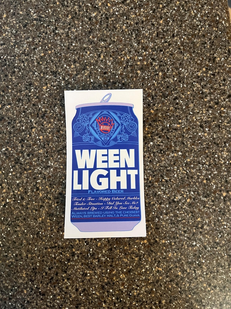 WEEN Beer Can Sticker - Etsy