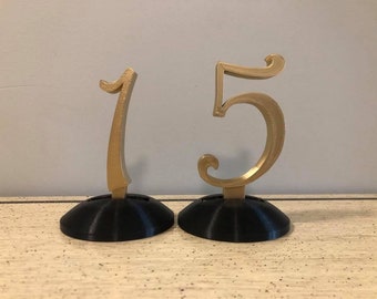 Printed Table Number - Etsy