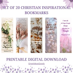 Printable Christian Inspirational Bookmarks, Bible Verses Bookmarks ...