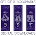 Printable Zodiac Bookmarks, Horoscope Bookmarks, Instant Download of 12 ...