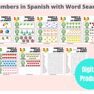 Learning Spanish Bundle, Spanish Worksheets for Kids, Printable Spanish ...
