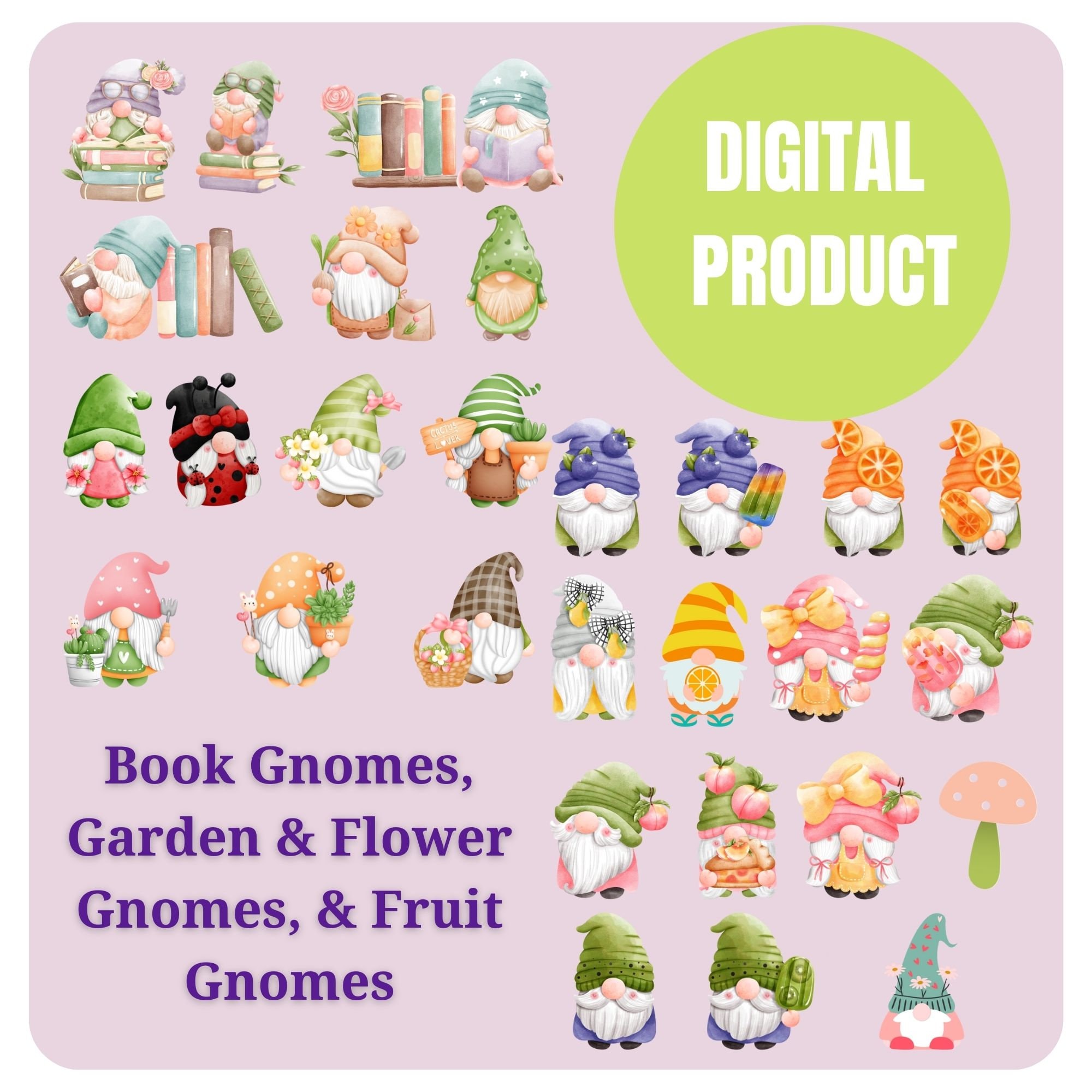 Digital Sticker Bundle for Digital Planners Gnome Digital - Etsy
