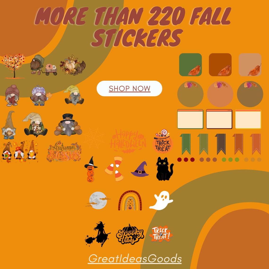 Digital Planner, Autumn Goodnotes, Fall Digital Stickers, Goodnotes ...