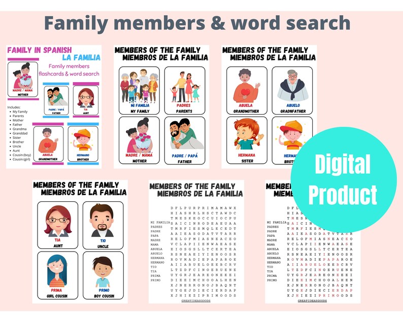 Learning Spanish Bundle, Spanish Worksheets for Kids, Printable Spanish ...