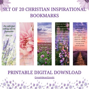 Printable Christian Inspirational Bookmarks, Bible Verses Bookmarks ...