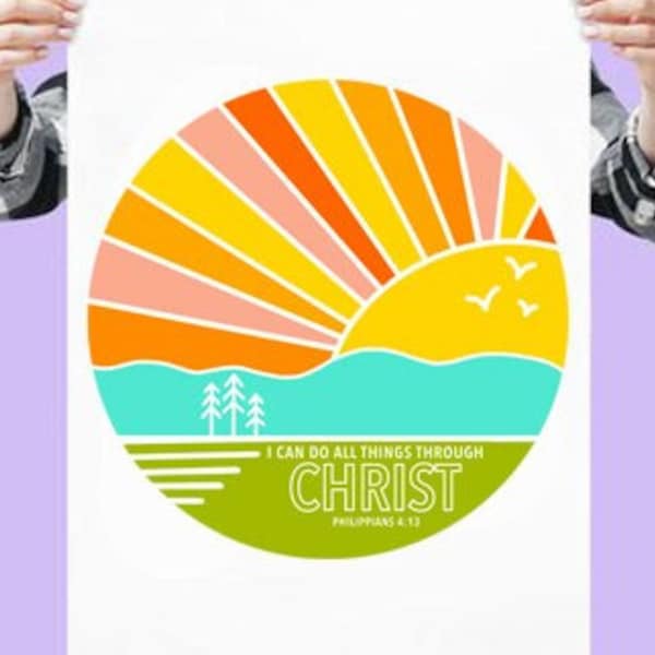 2023 LDS Youth Theme Sticker style 007, I Can Do All Things Through ...