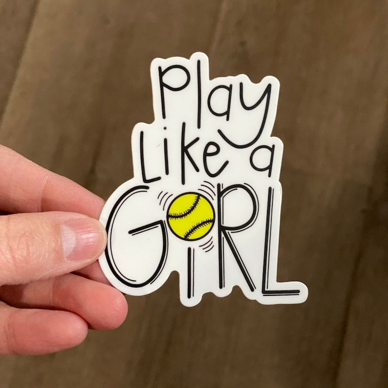 Softball Sticker - Etsy