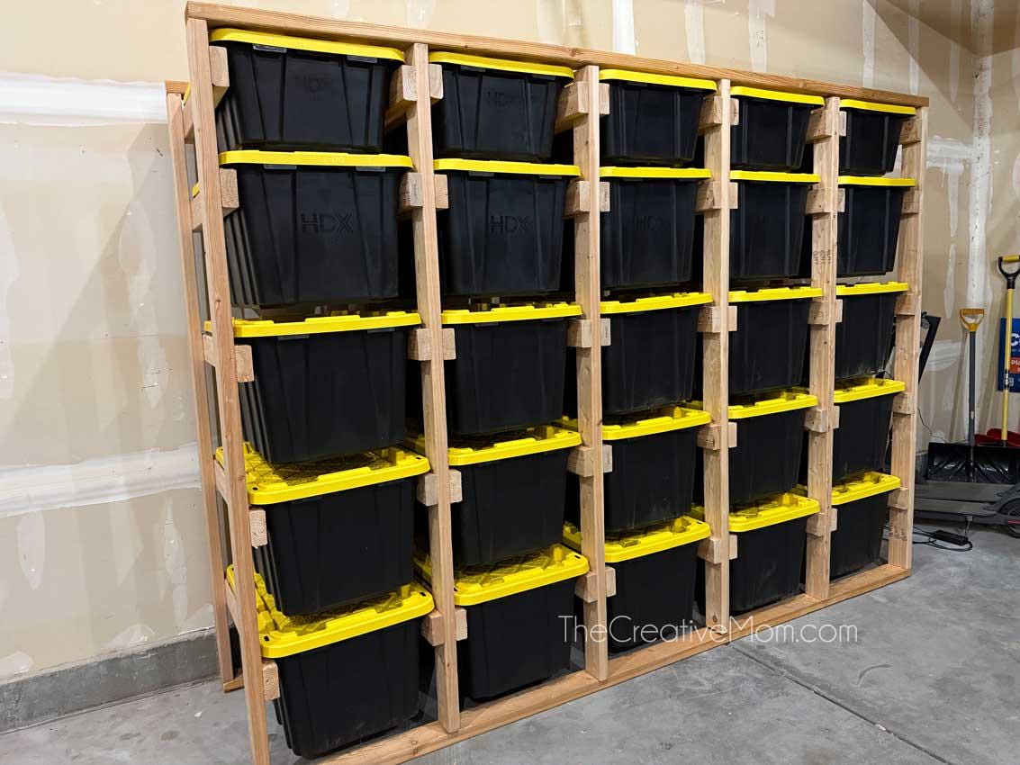 Tote Storage Rack Building Plans- Downloadable PDF Plans With Cut List ...