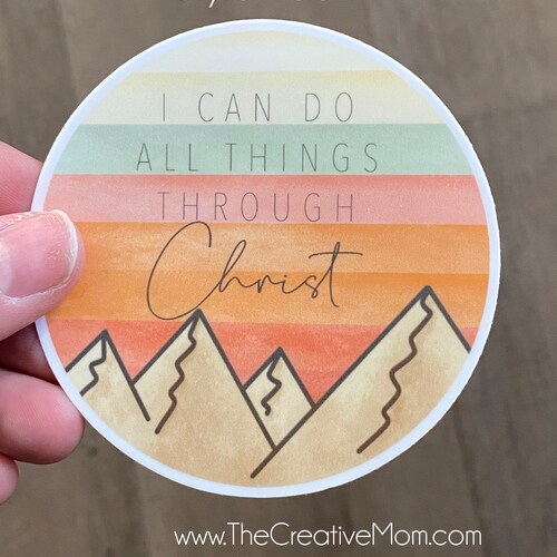 2023 LDS Youth Theme Sticker style 006 I Can Do All Things - Etsy