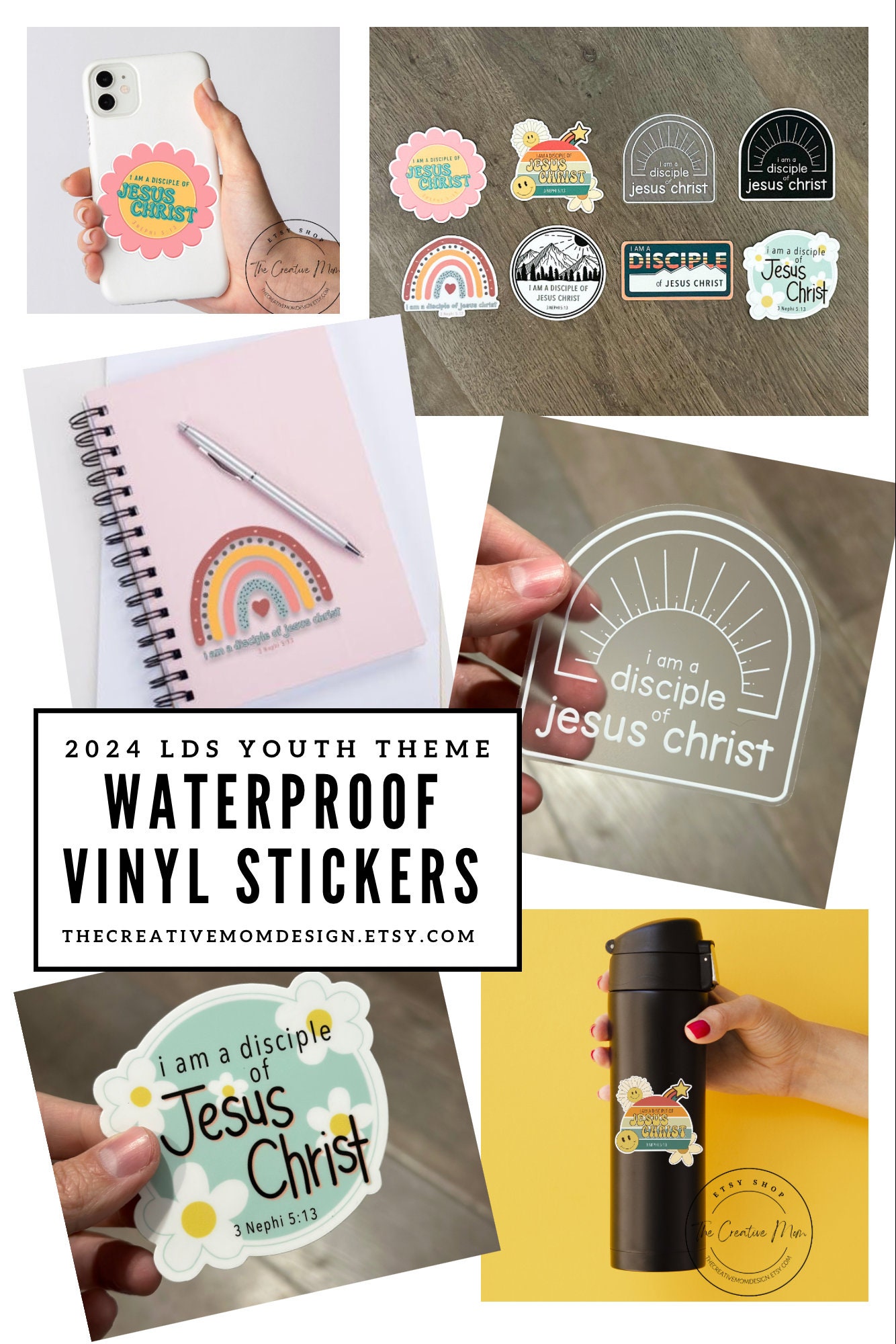 2024 LDS Youth Theme Stickers, I Am a Disciple of Jesus Christ ...