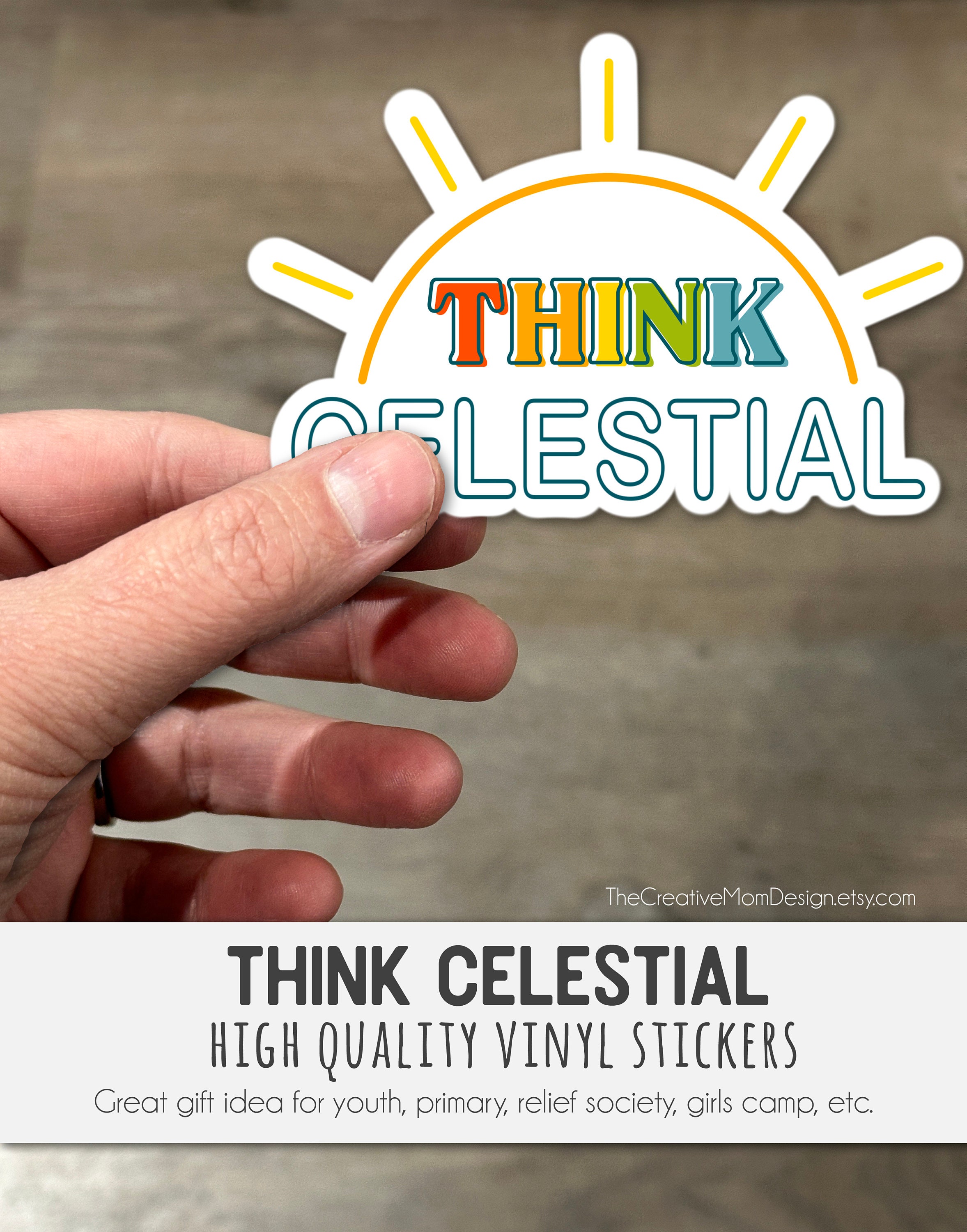 THINK CELESTIAL Vinyl Stickers Gift Idea for LDS Young Men or Young ...
