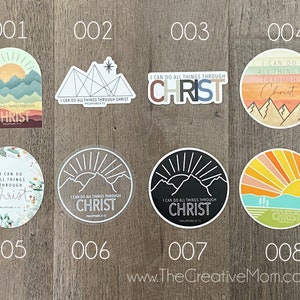 2023 LDS Youth Theme Sticker (style 007), I Can Do All Things Through ...