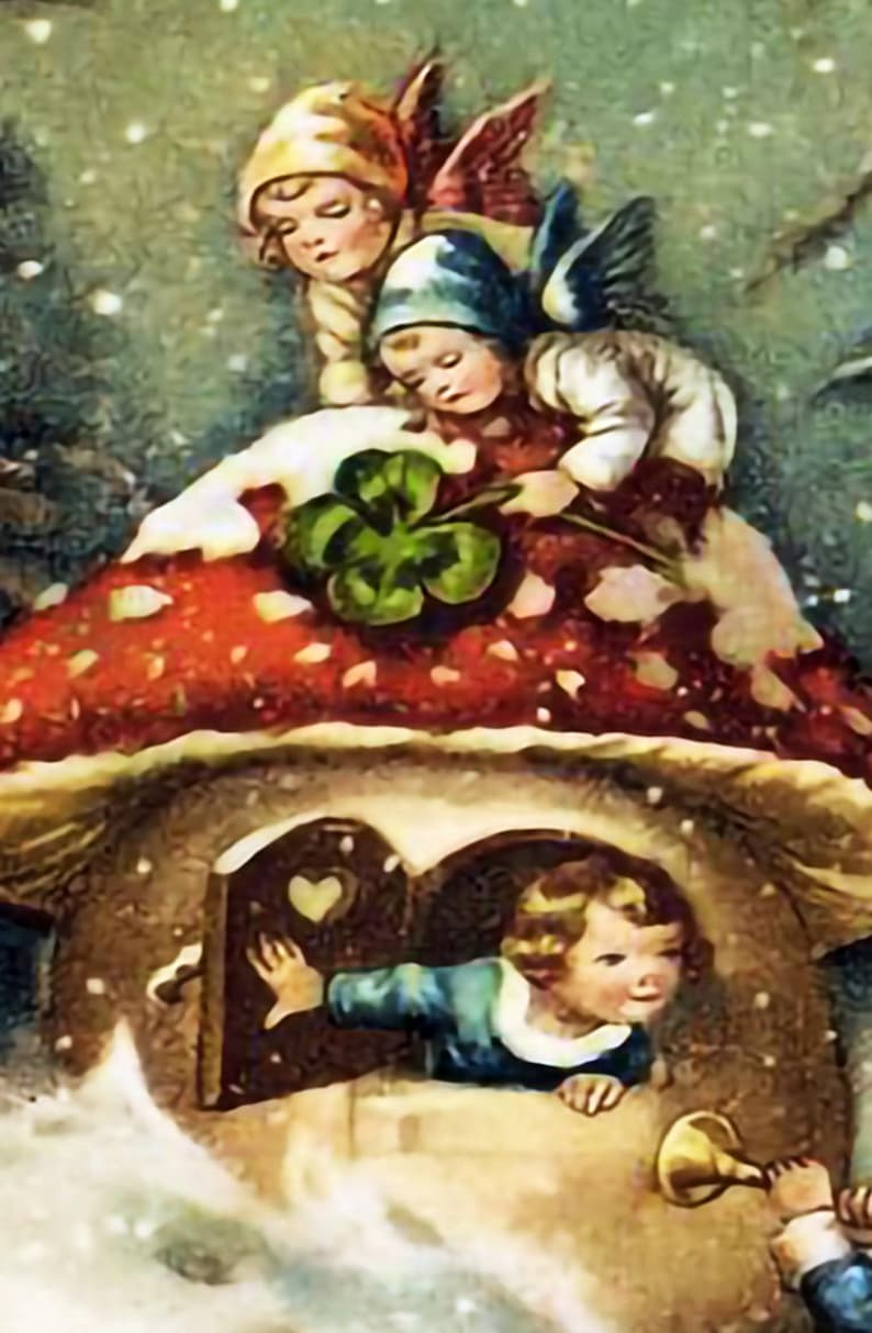 Vintage Christmas Carolers Print | Retro Holiday Wall Art Reproduction ...