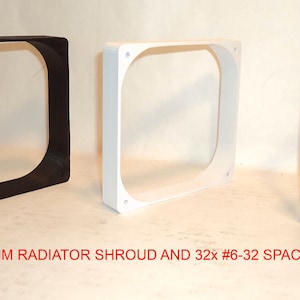 120mm 240mm 360mm AIO Radiator Shroud Computer Fan PC Case Mod Custom ...