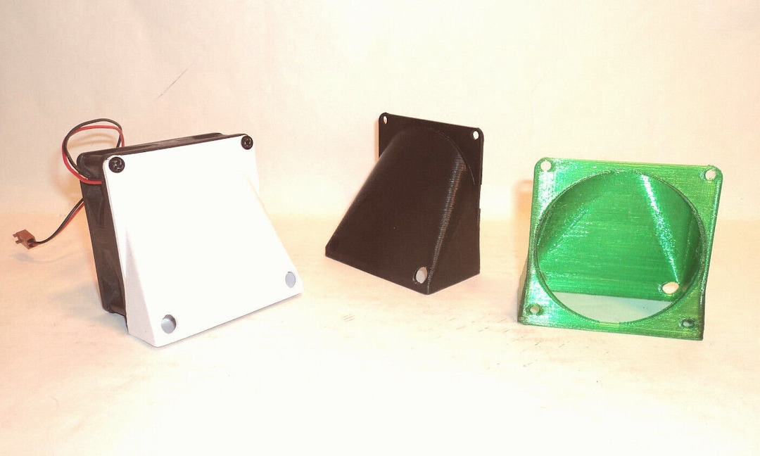 70mm Fan RIGHT Angle DUCT Cooling Fan Vent Cooler Exhaust Case Hood ...