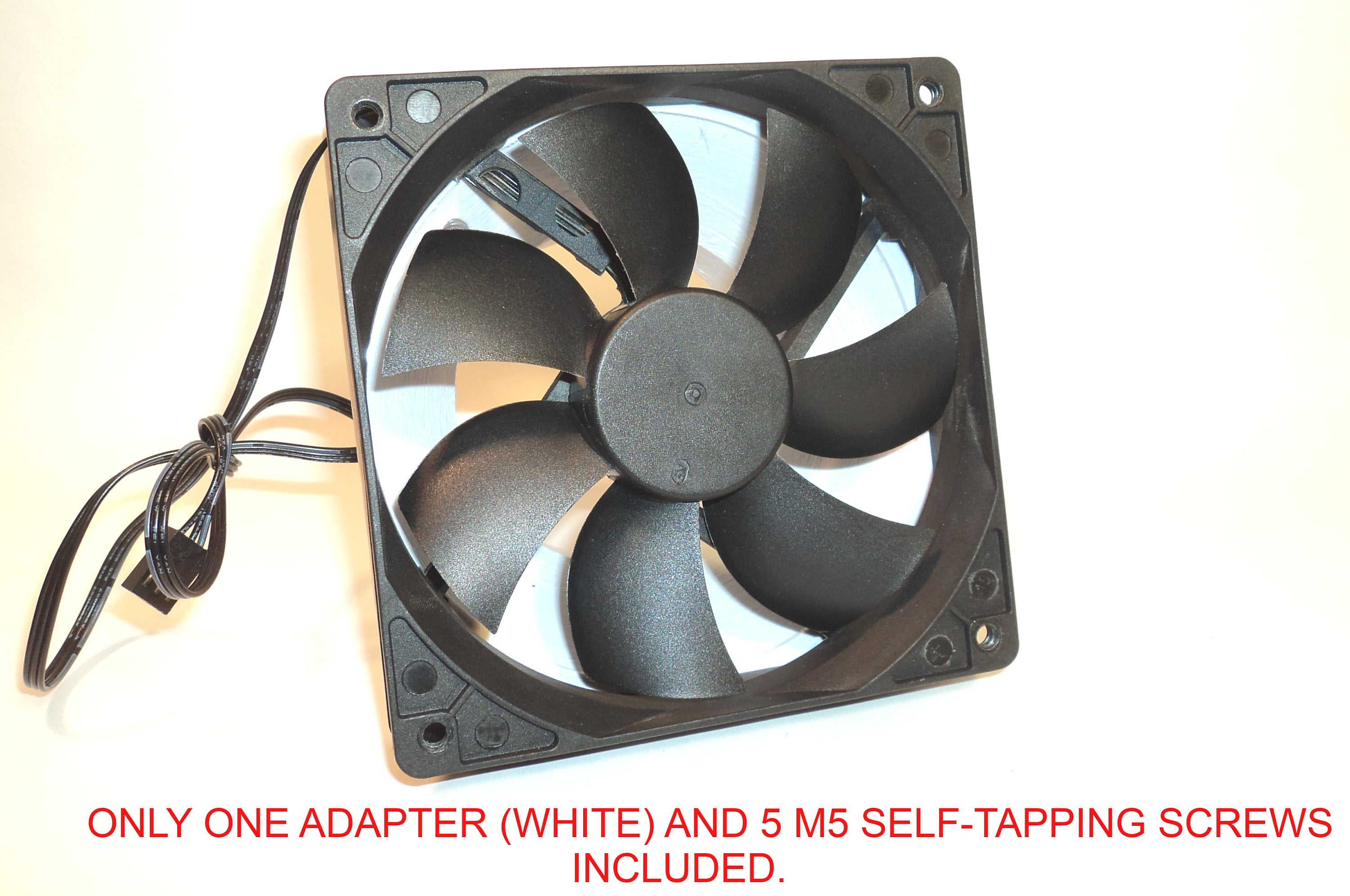 120mm to 80mm Centered Offset FAN ADAPTER Flow Converter PC Mod Custom ...