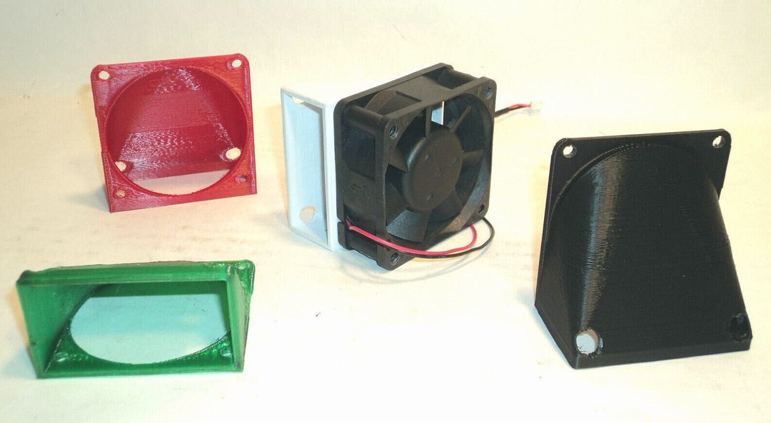 60mm Fan RIGHT Angle DUCT Cooling Fan Vent Cooler Exhaust Case Hood ...