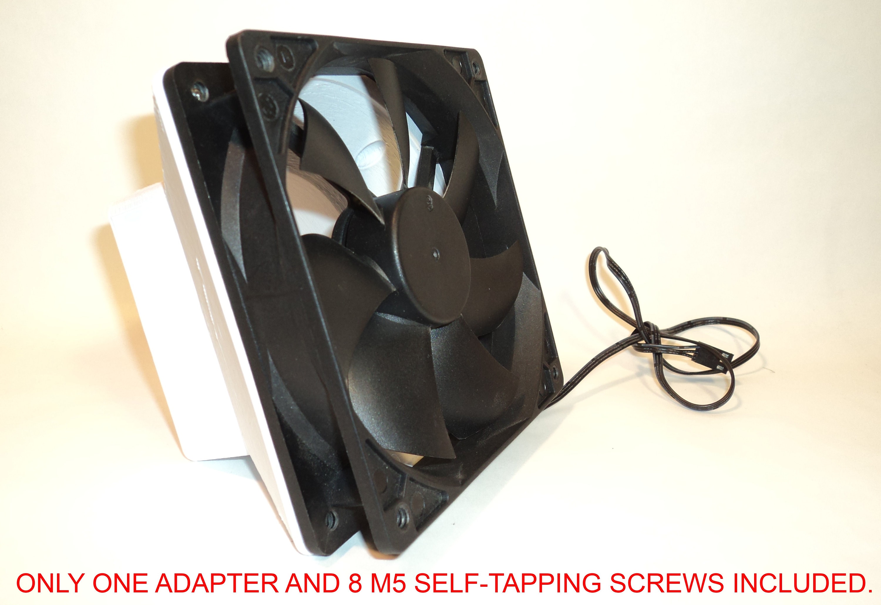 120mm to 80mm Centered Offset FAN ADAPTER Flow Converter PC Mod Custom ...