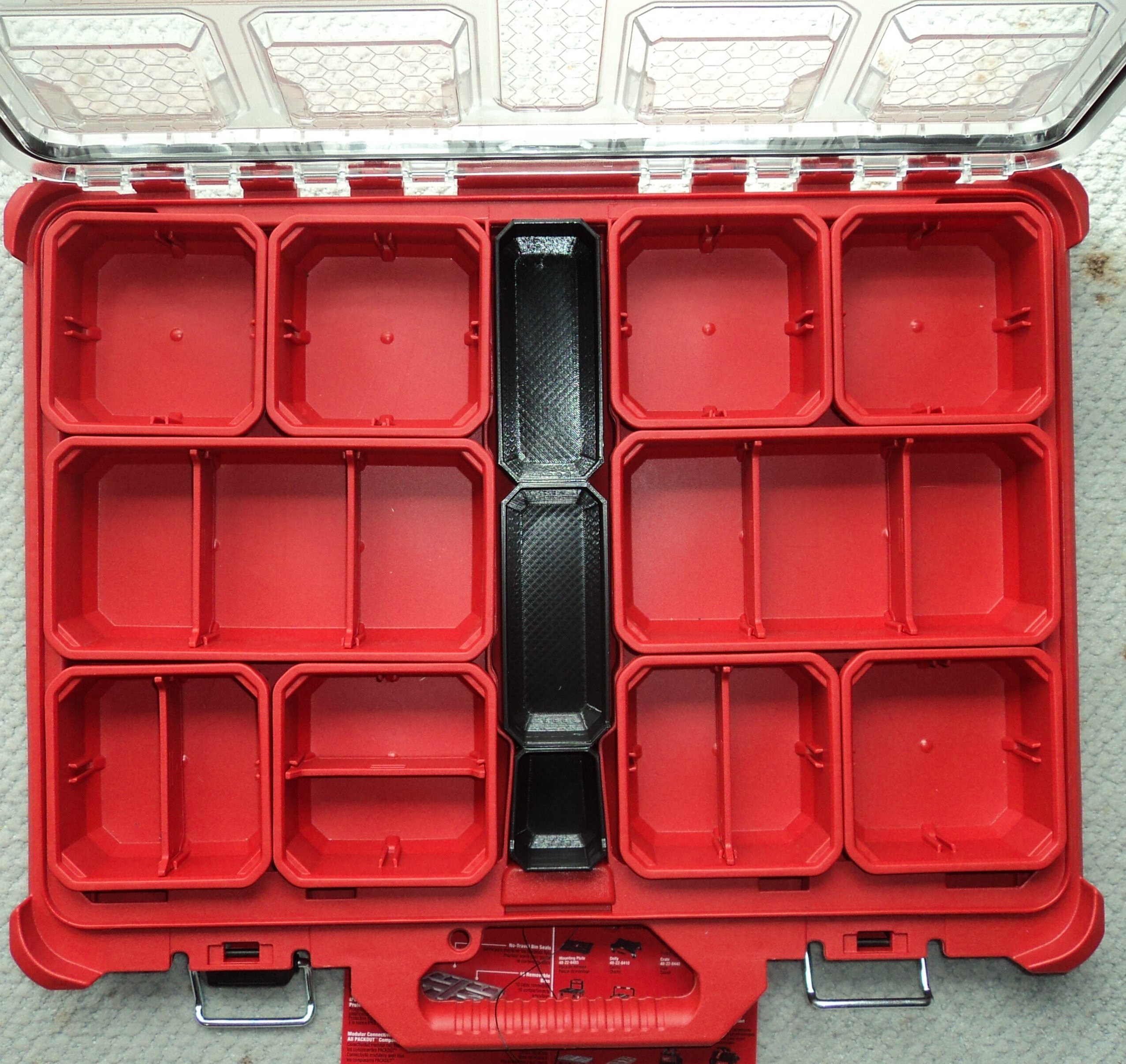 MILWAUKEE PACKOUT Low Profile Middle center Bins Full SET Extra Storage Organizer Tool Box Etsy Australia