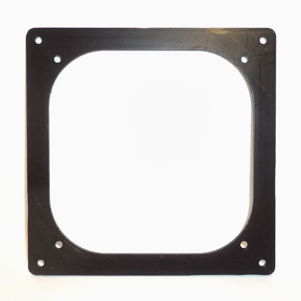 120mm Radiator SQUARE INLET to 140mm Fan Slot Flat Adapter Converter ...