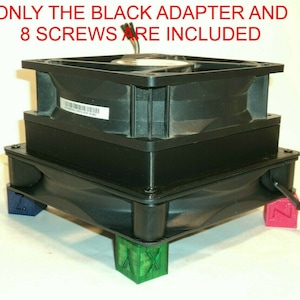 140mm to 120mm CENTERED Offset FAN Adapter Converter Change PC Modding ...