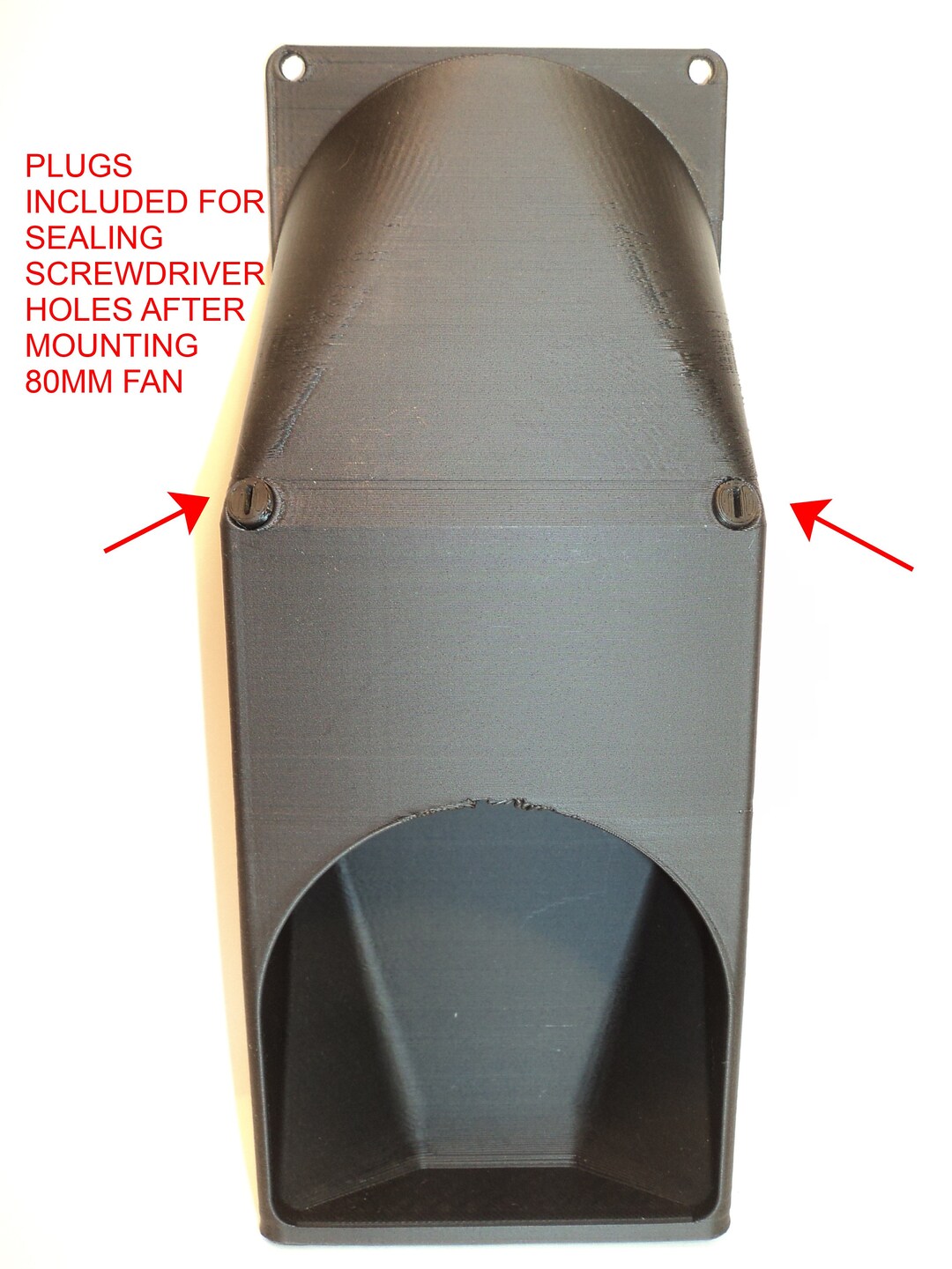 80mm S TURN DUCT 80mm Computer Fan Redirect Airflow Cooler Cooling ...