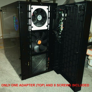 92mm to 120mm Fan Adapter Converter Change Mounting PC Modding Flat ...