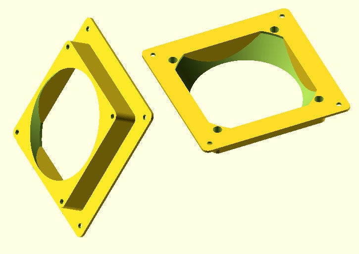 120mm to 92mm CENTERED OFFSET Fan Adapter Converter Change PC - Etsy