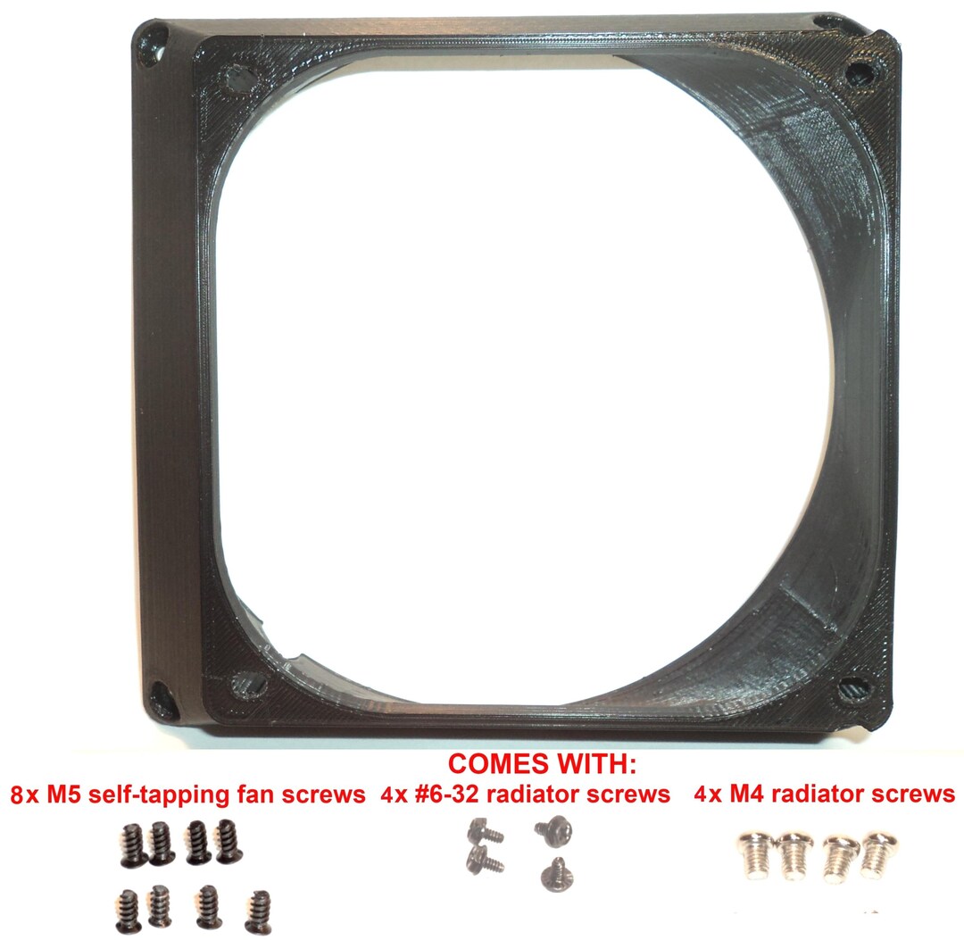 140mm to 120mm Fan Slot Radiator SIDE OFFSET Adapter Converter Change ...