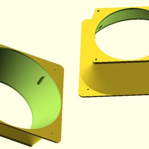 140mm to 200mm Computer Fan Adapter Converter Change Mounting Flange ...