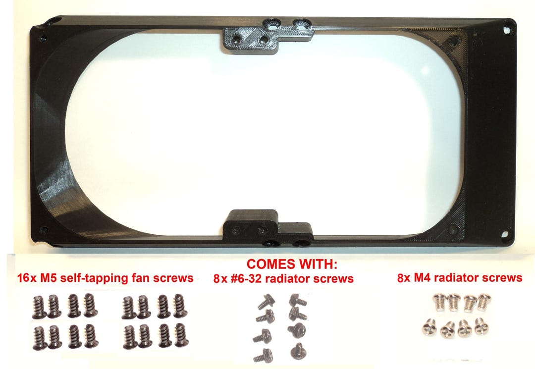 280mm Radiator OR 2x 140mm Fans to 120mm Slots SIDE OFFSET Mounting ...