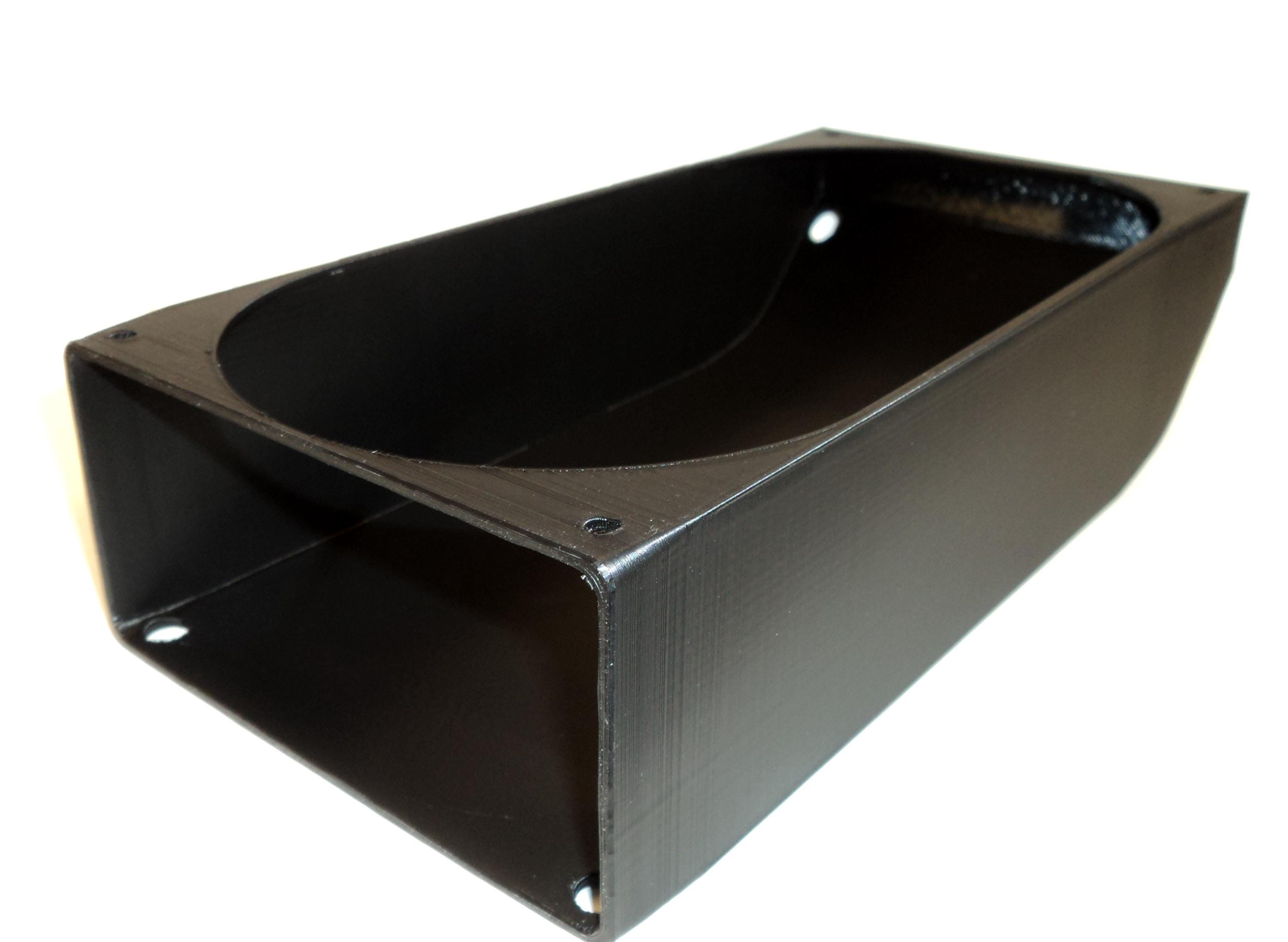2x 120mm Computer Fans SIDE EXIT DUCT Shroud Redirect Airflow Cooling ...