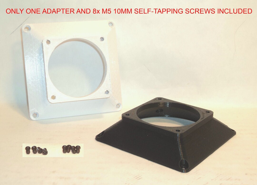 92mm to 60mm FAN ADAPTER Flow Converter PC Mod Custom Panel Hose Mount ...