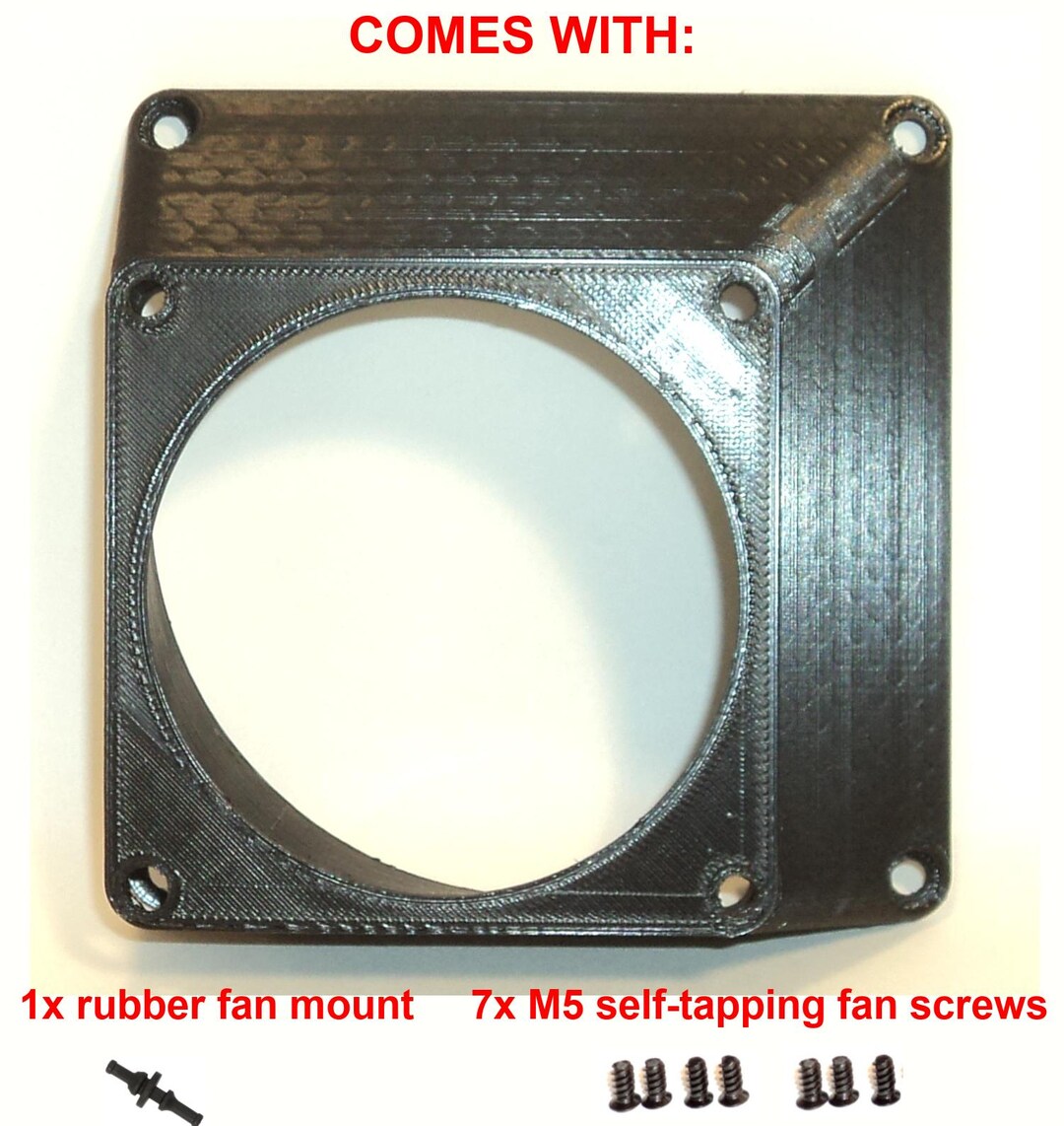92mm to 70mm CORNER OFFSET Aligned Fan Adapter Converter Change PC Nas ...